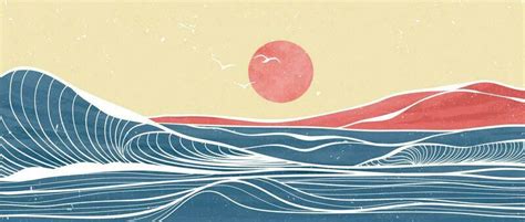 Abstract Ocean Waves Vector Art Icons And Graphics For Free Download