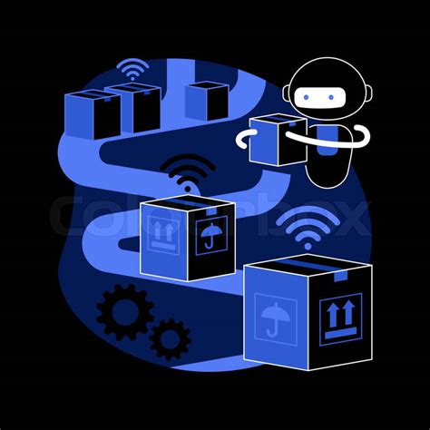 Sortation Systems Abstract Concept Vector Illustration Prod Colourbox