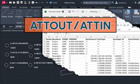 Manage Autocad Block Attributes In Excel Using Attout