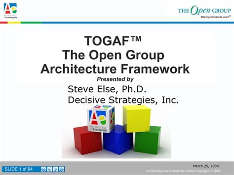 Understanding And Applying The Open Group Architecture Framework Togaf Pps