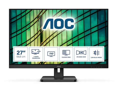 MONITOR AOC E QAE FULL HD IPS ms Hz GŁOŚNIKI oficjalne archiwum Allegro