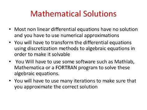 Numerical Solutions Of Linear And Non Algebraic Equations Tessshebaylo