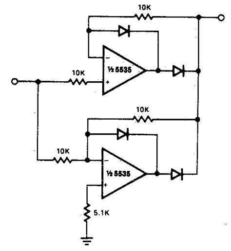 Precision Rectifier Circuit Diagram Accurate Rectifier Circu