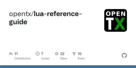 Github Opentxlua Reference Guide