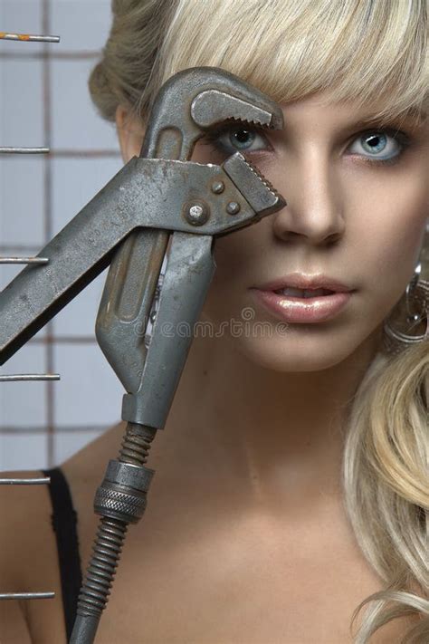 Portrait Of Blue Eyed Blonde Sex Stock Image Image Of Glamour Facial 22400193