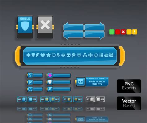 GUI Collection Sci Fi Game Art Partners