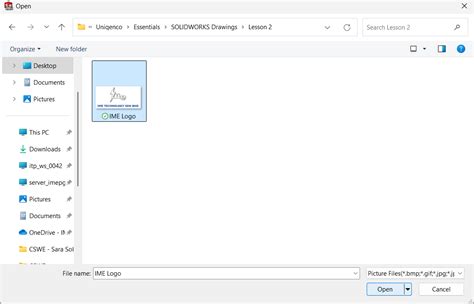Insert Picture In A Solidworks Drawing Ime Wiki