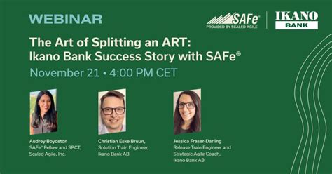 Scaled Agile Inc On Linkedin Safe Agiletransformation Webinar