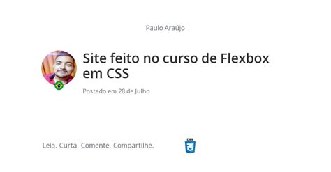 site feito no curso de flexbox em css