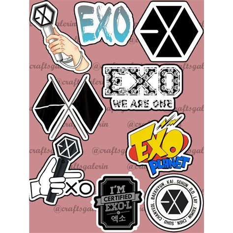 Jual Sticker Exo Lengkap Waterproof Sticker Tahan Air Shopee Indonesia