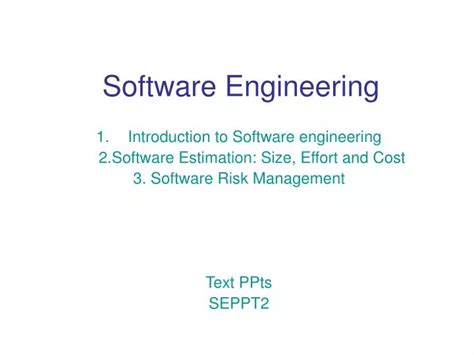 Ppt Software Engineering Powerpoint Presentation Free Download Id