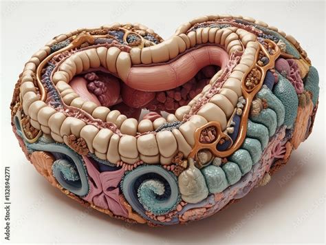 Foto De Stock Human Digestive System Anatomy Cutaway Including Mouth