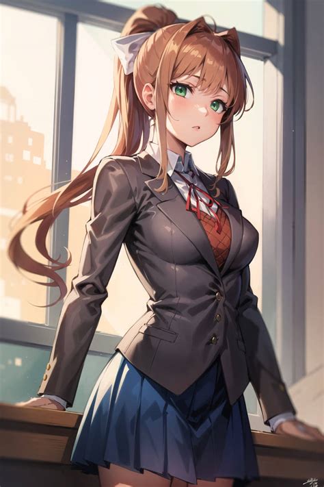 Monika Ddlc 1 By Artcave19 On Deviantart
