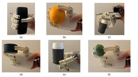 Examples Of Different Grasps Performed By The Robotic Hand Prototype Download Scientific