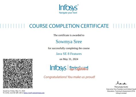 Completed Java Developer Certification Course Sowmya Sree Posted On The Topic Linkedin