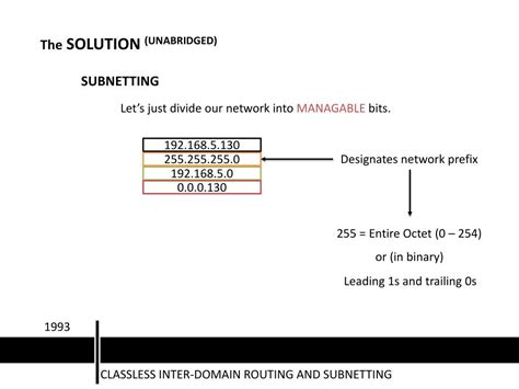 ppt classless inter domain routing {cidr } and subnetting powerpoint