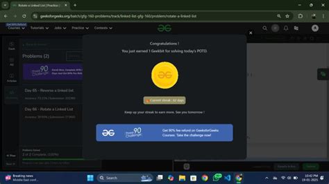 Ayushman Das On Linkedin Day65 Dailycoding Gfg160 Codingchallenge