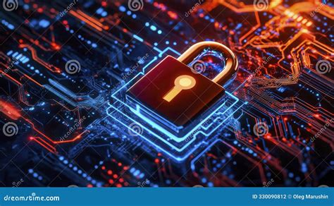 Advanced Digital Lock Displayed On Computer Screen Representing