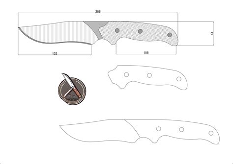 Ergonomic Skinning Knife Design Pdf Dwg And Dxf Files Custom