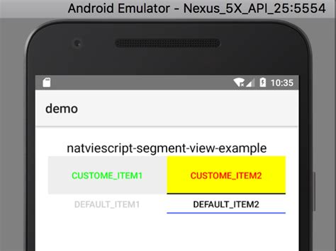 Nativescript Segment View Nativescript Marketplace