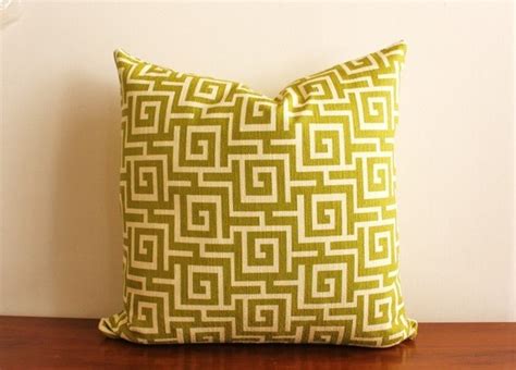 Custom Made Greek Key Throw Pillow 18 X 18 By Highstreetmarket Throw