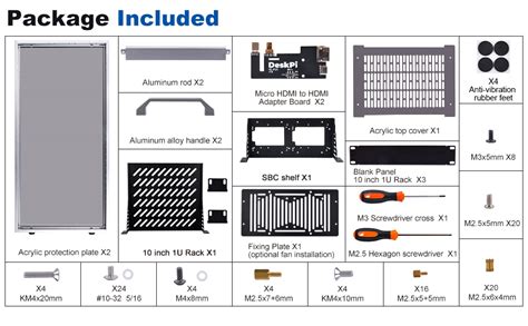 Geeekpi 8u Server Cabinet 10 Inch Server Rack For Network Servers Audio And