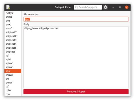 Install Snippet Pixie For Linux Using The Snap Store Snapcraft