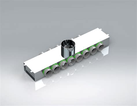 14 Port Manifold Box Acoustically Lined Stainless Steel With 150mm