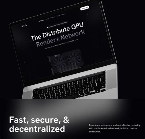 Decentralized Gpu Rendering Platform Website Behance