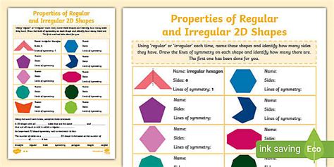 👉 Y4 Symmetry Of Regular And Irregular 2d Shapes Differentiated