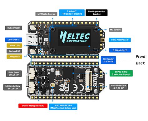 Heltec Wifi Lora 32 V4 Esp32 S3 Sx1262 Lora Node Meshtastic And Lor Meshnology