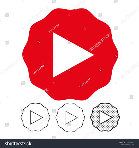 Button Video Player Icon Stock Vector Royalty Free 1126970699 Shutterstock