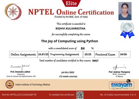 Ridhvi Kulshrestha On Linkedin Nptel Python Growth 12 Comments