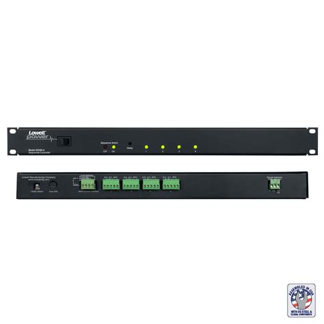 Power Sequencer With Rocker Switch 4 Step Lowell Manufacturing