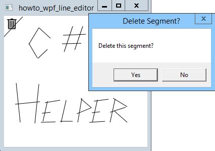 C Helper Make A WPF Line Editor C