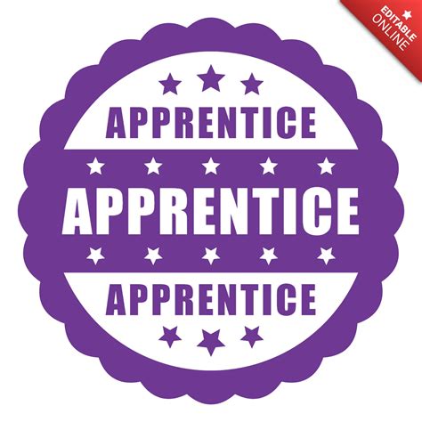 Apprentice Stamp Seal Design Template Free Design Template