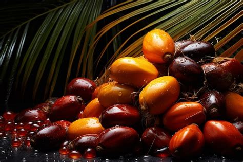 Premium Photo Large Fresh Palm Oil Bunch Isolated On White Background Clipping Path