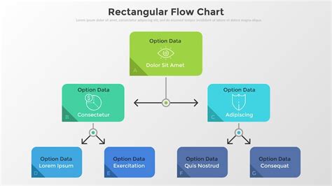 Workflow Diagram Or Flow Chart With Colorful Rectangular Elements Connected By Lines And Arrows