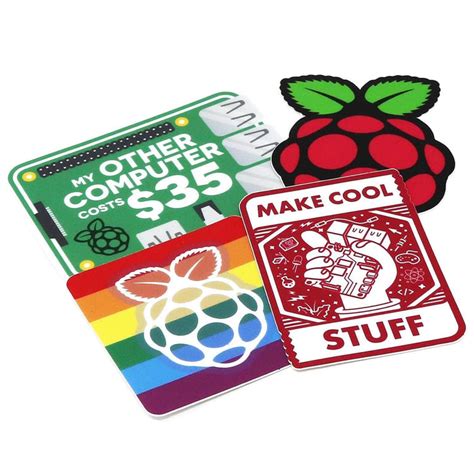 raspberry pi sticker pack 1 the pi hut
