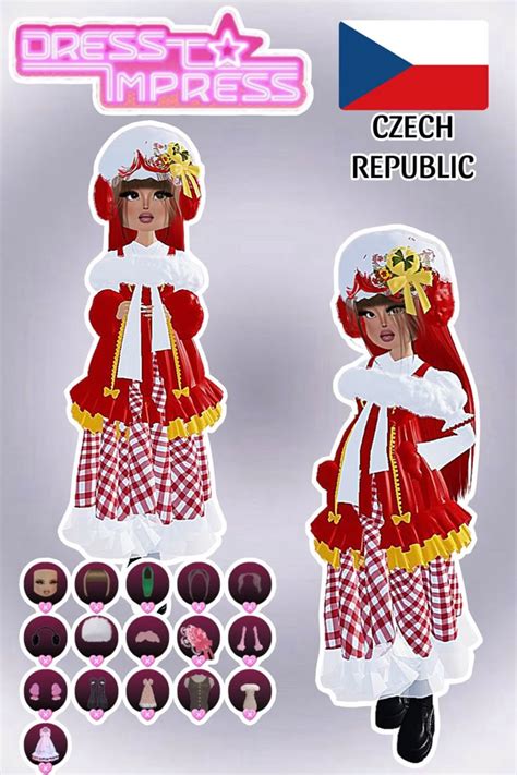 Czech Republic Dti Fit 🇨🇿💝 Country Dresses Themed Outfits Dress To