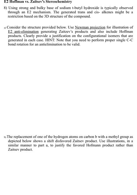 solved please handwrite solution e2 ﻿hoffman vs ﻿zaitsev s