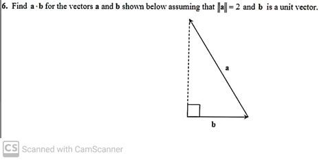 Solved Find Ab For The Vectors A And B Shown Below Chegg Com