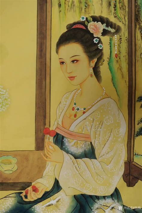 古装工笔人物画图片 工笔古代人物图片 现代工笔人物画 大山谷图库