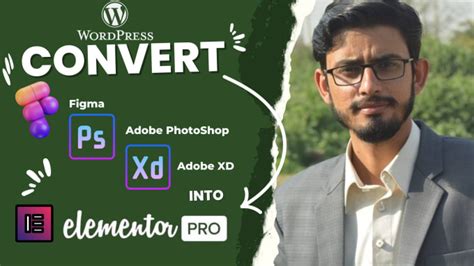 convert psd xd figma to wordpress using elementor pro by adeelsajid386
