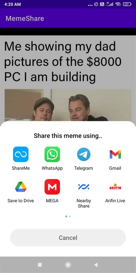 Github Shwetabhsuman9meme Sharing App Meme Sharing Application Developed Using Kotlin