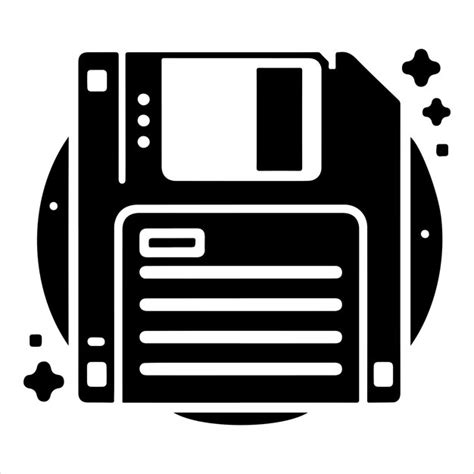 Premium Vector Floppy Disk Icon Silhouettes Vector Illustration