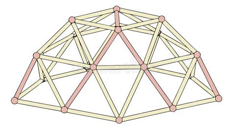 Geometric Geodesic Dome Structure Vector Design Generative Ai Stock Vector Illustration Of