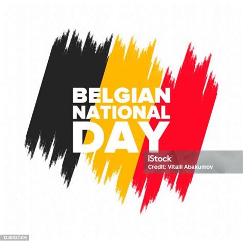 벨기에 국경일 벨기에 독립 기념일 벨기에에서 연례 휴일 줄 21에서 축하 애국적인 디자인 포스터 인사말 카드 배너 및 배경 벡터 일러스트레이션 21에 대한 스톡 벡터 아트