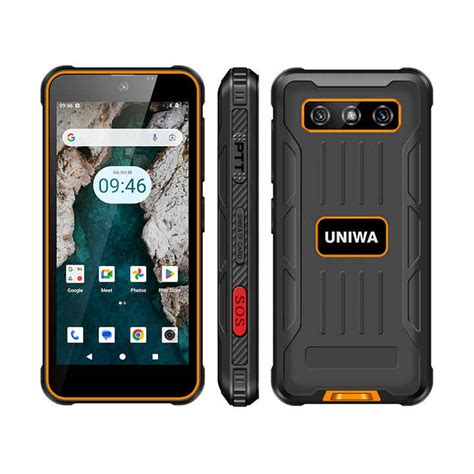 Uniwa R4001 4 дюймовый сенсорный экран мобильного телефона Ip68 Мини Прочный смартфон с кнопкой