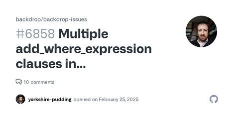 Multiple Addwhereexpression Clauses In Hookviewsqueryalter Use